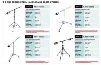 China TM16 Series Steel Crank Boom Stand with High-Grade Steel Construction and Effortless Crank Operation for Extendable Counter-Balanced Boom Arm for sale