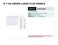 China THA Series Large Flag Panel with Precision Light Control Unmatched Versatility and Soft Diffusion Fabric for sale