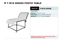 China T-M18-2000B 1m × 2m Desktop Shooting Table with Seamless Curved Background for Efficient E-commerce Workflow for sale