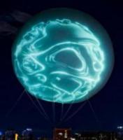 China 6m Diameter Inflatable Advertising Balloon with Custom Adhesive-Backed TPU Material for 360-Degree Visual Presence for sale