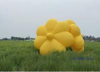 China Giant Inflatable Flower Installation with 6 Meters Diameter Made of PVC or Nylon for 110V / 220V Power Supply for sale