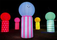 China Customizable Giant Inflatable Character Columns with LED Lighting for Quick Setup Outdoor Events for sale