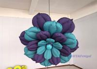 China Giant Inflatable Hanging Flowers with Customizable Size and Lightweight Suspension for Reusable Event Decor for sale
