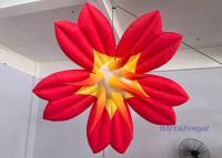 China Giant Suspended Inflatable Flowers with Customizable Diameter 1m-8m, Layered Petal Design, and Lightweight Suspension for Events for sale
