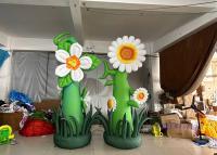 China Giant Inflatable Flower Column with Customizable Height 1m-6m, PVC or Nylon Material, and Continuous Air-Blown Structure for Events for sale