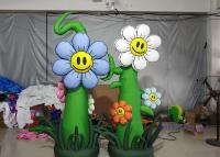 China Giant Inflatable Flower Column with Customizable Height 1m-6m, PVC or Nylon Material, and Continuous Air-Blown Structure for Events for sale