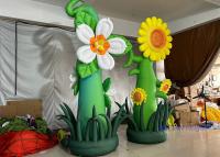 China Giant Inflatable Flower Column with Customizable Height 1m-6m, PVC or Nylon Material, and Continuous Air-Blown Structure for Events for sale