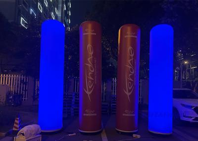 China Custom Printed Branding Inflatable Light Column with 48,000 Lumens for Outdoor Event Performance for sale