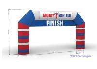 China Custom Branding Inflatable Race Arch with Fast Setup and Reusable Design for Marathons and Charity Walks for sale