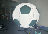 China Custom Illuminated Inflatable Soccer Ball with Internal LED Lighting and Reinforced Hanging System for Sports Events for sale