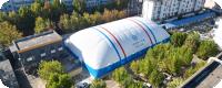 China 30×50m High-Safety Air-Supported Membrane Building – 1,500m² Modular Dome Solution for sale