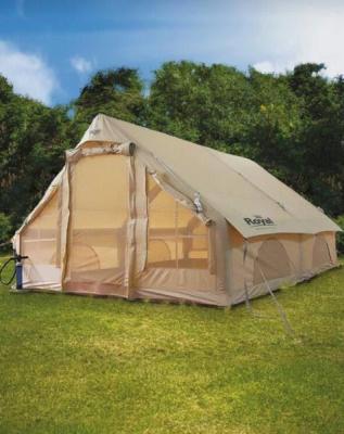 China 8.5m Length Inflatable Air Tent with 5 Oversized Side Windows and Dual-Chamber Air-Beam Frame for Lakeside Camping for sale