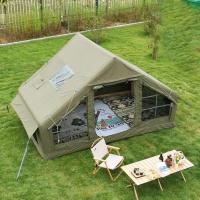 China Ultra-Rapid Assembly Inflatable Air Tent with Expansive Front Mesh Viewing Portal and Rooftop Skylight Integration for sale