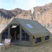 China Ultra-Rapid Assembly Inflatable Air Tent with Expansive Front Mesh Viewing Portal and Rooftop Skylight Integration for sale
