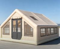 China Quick Setup Inflatable Air Tent with Double-Door Entryway and UV-Resistant PVC Canvas for sale