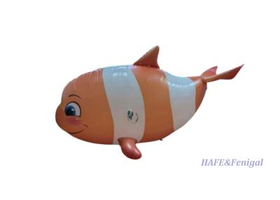 China Custom Remote-Controlled Flying Clownfish Helium Airship with Gyro-Stabilized Flight Control and Lightweight PP + PA Aluminum Film for sale