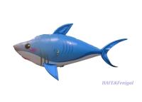 China Custom Remote-Controlled Flying Shark Helium Airship with Gyro-Stabilized Flight Control and Lightweight PP + PA Aluminum Film for sale