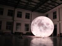 China Logo-Ready Wind-Resistant Inflatable LED Light and LED Moon Balloon Light with 1.6m Diameter for Outdoor Events for sale