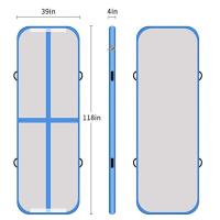 China Portable Heavy-Duty Inflatable Gym Mat Air Track for Professional Training for sale