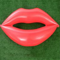 China 2m Inflatable Red Lips Replica with LED Strips and IP65 Waterproof for Event Branding for sale