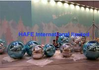 China 2-10M Subtle Acqua Accents Mirror Ball Balloons Silver Golden For Exhibition Use for sale