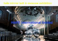 China 3M Pink Purple Inflatable Mirror Balloon Flying Balloon For Events Decoration for sale