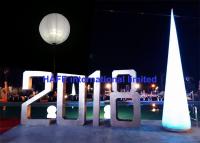 China Dual Color White 800W Led Light Up Balloons Warm White Cold White 2 In 1 for sale