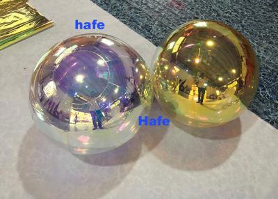 China Small 80cm Inflatable Mirror Balloon Floating Silver Reflective Balloon for sale