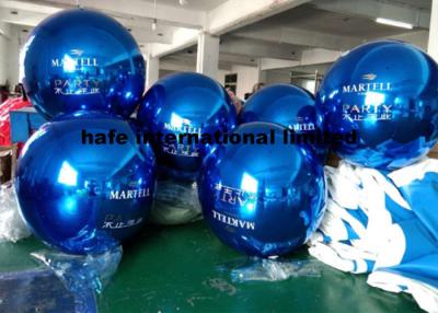 China 12Ft Size Hanging Mirrored Balloon Lights With Single Color Logo Printing for sale