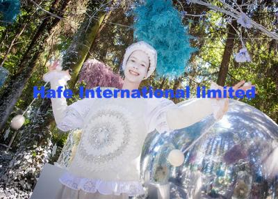 China 10 Feet Hanging Inflatable Mirror Balloon For Dior Stage Show Decoration for sale
