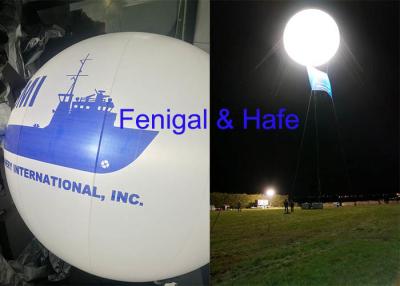 China Floating 20m 2000W Halogen Lamp 2.3m Helium Balloon Lights for sale