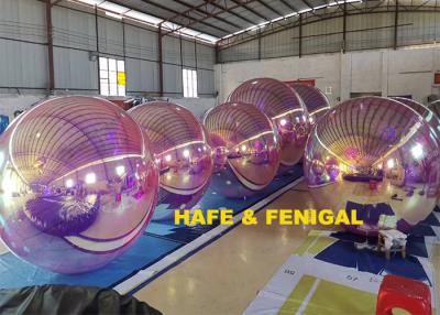 China Pink Hanging Events Decoration 90cm Inflatable Mirror Balloon for sale