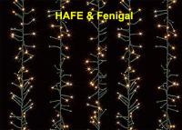 China Warm White 1500 Leds Cluster String Lights 13.5m 4m Supply Line for sale