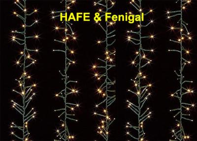 China Warm White 1500 Leds Cluster String Lights 13.5m 4m Supply Line for sale
