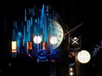 China Sphere Decoration Party Stage Events Inflatable Led Light With Stainless Tripod for sale