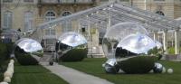 China 2.5m Diameter Inflatable Mirror Balloon / Events Decoration Silver Reflective Ball for sale
