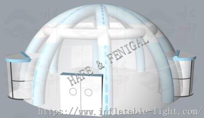 China High End Inflatable Event Tent Galaxy PVC 18 Meter Air Tight Construction for sale