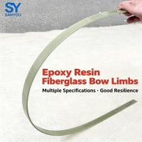 China High-Draw-Weight Fiberglass & Epoxy Composite Bow Limbs | Transparent & Black Fiberglass Strips | Archery Bow Making Materials for sale