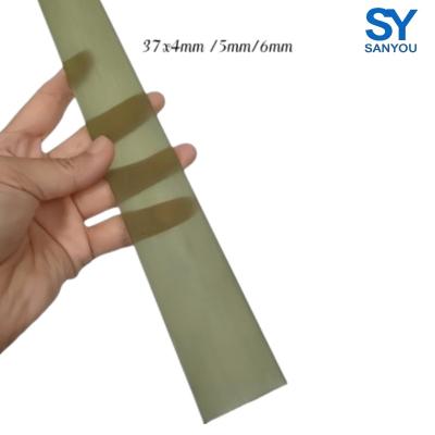 China A+ Grade Transparent Fiberglass Strips 37mm × 4mm / 5mm / 6mm | Archery Bow Limb Making Material for sale