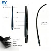 China Fits Standard Recurve Bow Risers Laminated Recurve Bow Limbs Natural Wood Black Fiberglass Tips Durable Archery Equipment for sale