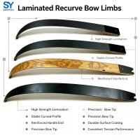 China Laminated Wood And Fiberglass Laminated Recurve Bow Limbs Approximately 300 Grams Per Limb Fits Standard Recurve Bow Risers Archery Limbs for sale