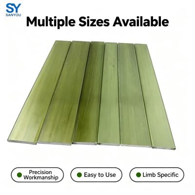China Consistent Draw And Arrow Speed Epoxy Fiberglass Bow Limbs Lightweight Under 500 Grams Per Limb High Flexibility Strong Return Force for sale