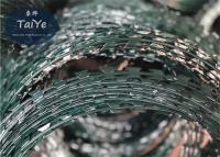China Full Color PVC Coated Razor Wire Corrosion Resistant Used High Security for sale