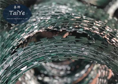 China Full Color PVC Coated Razor Wire Corrosion Resistant Used High Security for sale
