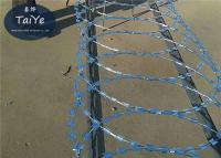 China BTO-22 Flat Wrap Razor Wire Anti Rust Used In Frontier Military Fields for sale