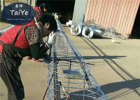 China BTO-22 Flat Wrap Razor Wire Anti Rust Used In Frontier Military Fields for sale
