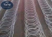 China High Security	Flat Wrap Razor Wire  Military Stainless Steel Razor Wire Coil for sale