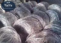China High Security	Flat Wrap Razor Wire  Military Stainless Steel Razor Wire Coil for sale