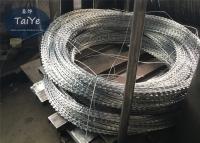 China BTO11 Uganda PVC Coated Razor Wire Galvanized Concertina Razor Barbed Wire for sale