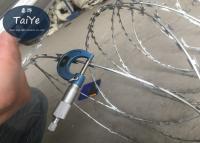 China High Strength BTO 22 Razor Wire Double Lined Good Deterrent Blade Wire Fencing for sale